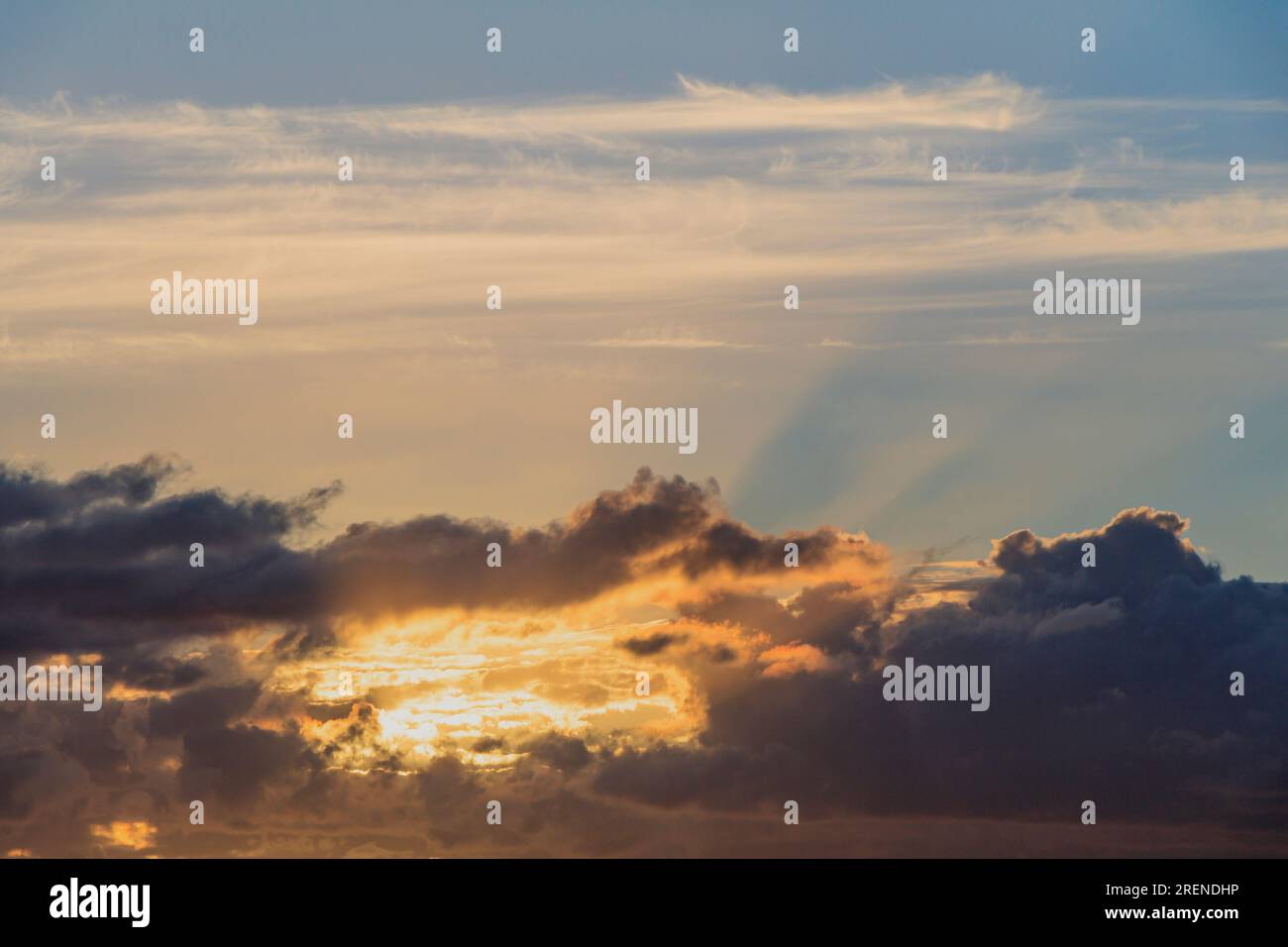 Sunlight breaking through cumulus cloud hi-res stock photography and ...
