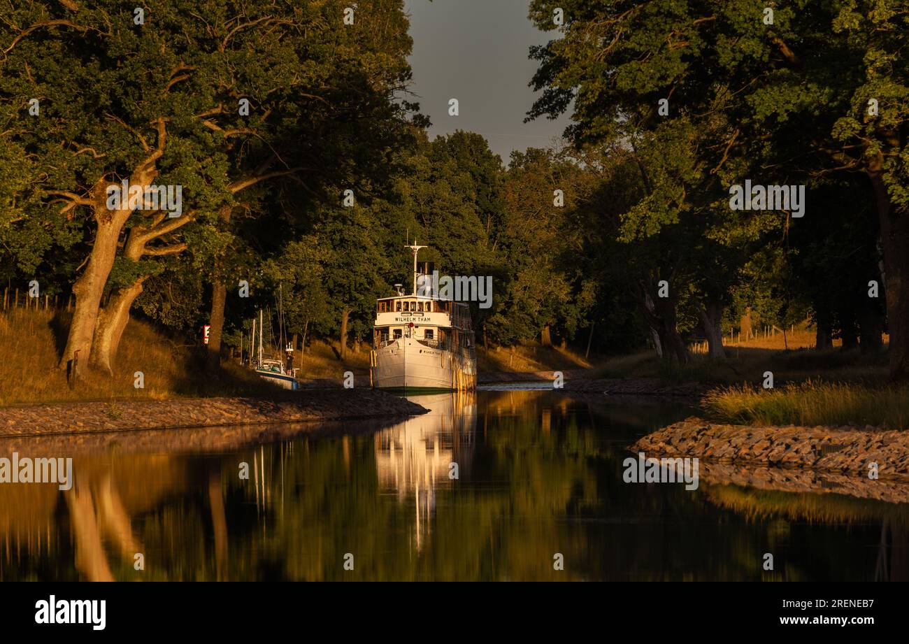 Seasonal weather, along Göta kanal, Borensberg, Sweden, during Friday ...