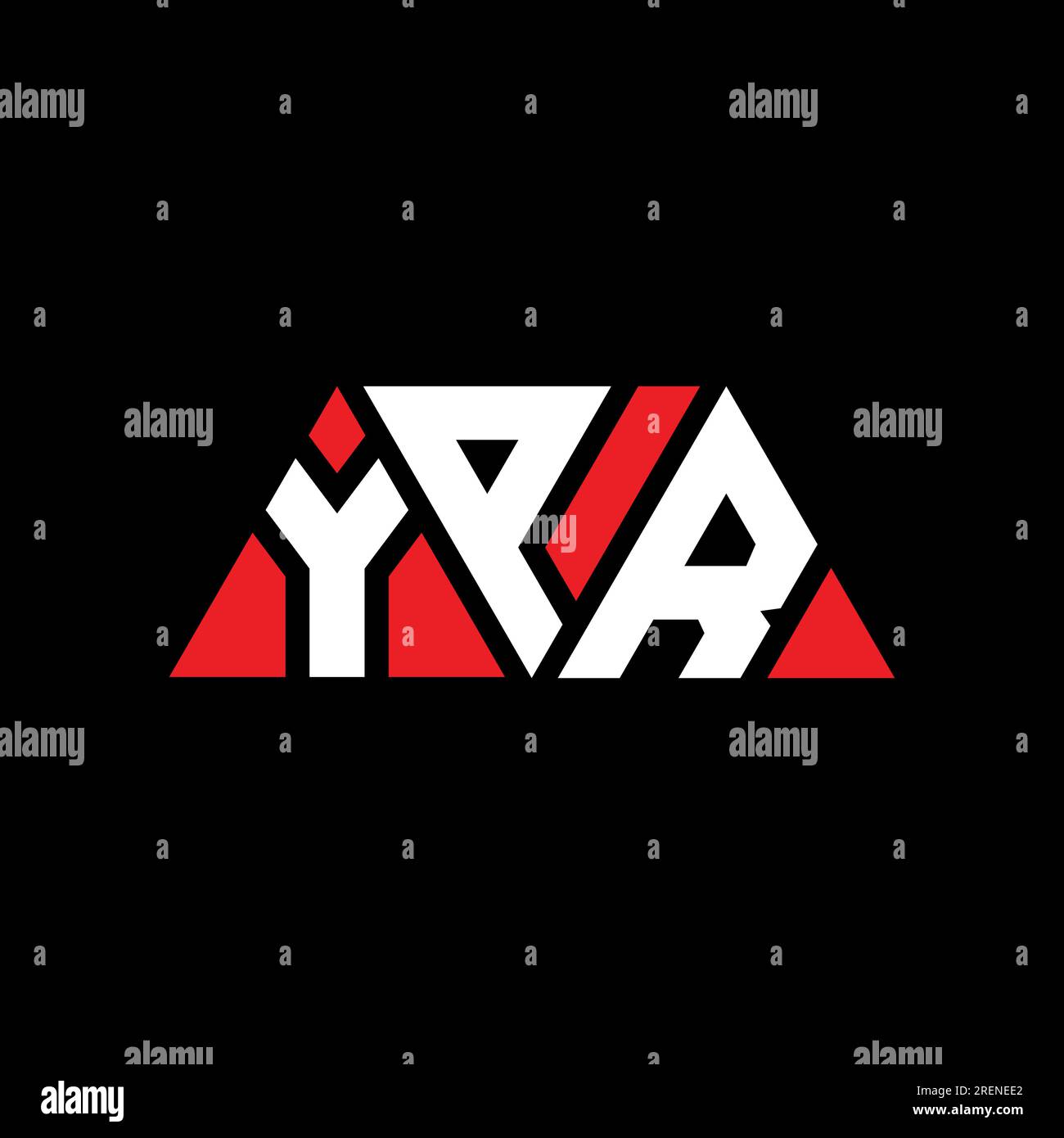 YPR triangle letter logo design with triangle shape. YPR triangle logo ...