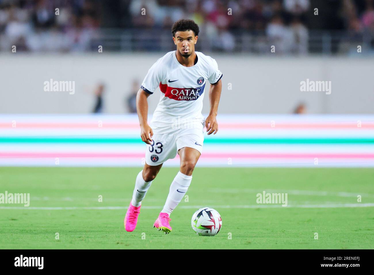 Osaka, Japan. 28th July, 2023. Warren Zaire-Emery (PSG) Football/Soccer ...