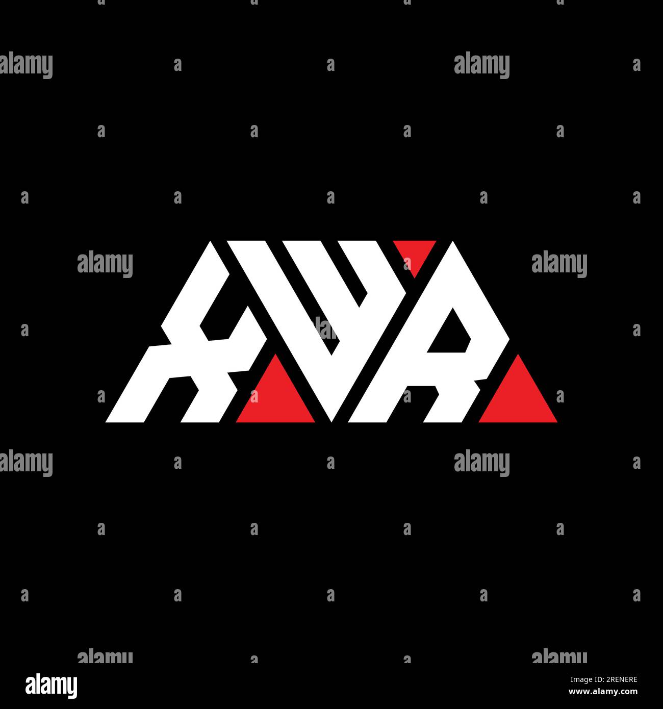 XWR triangle letter logo design with triangle shape. XWR triangle logo ...