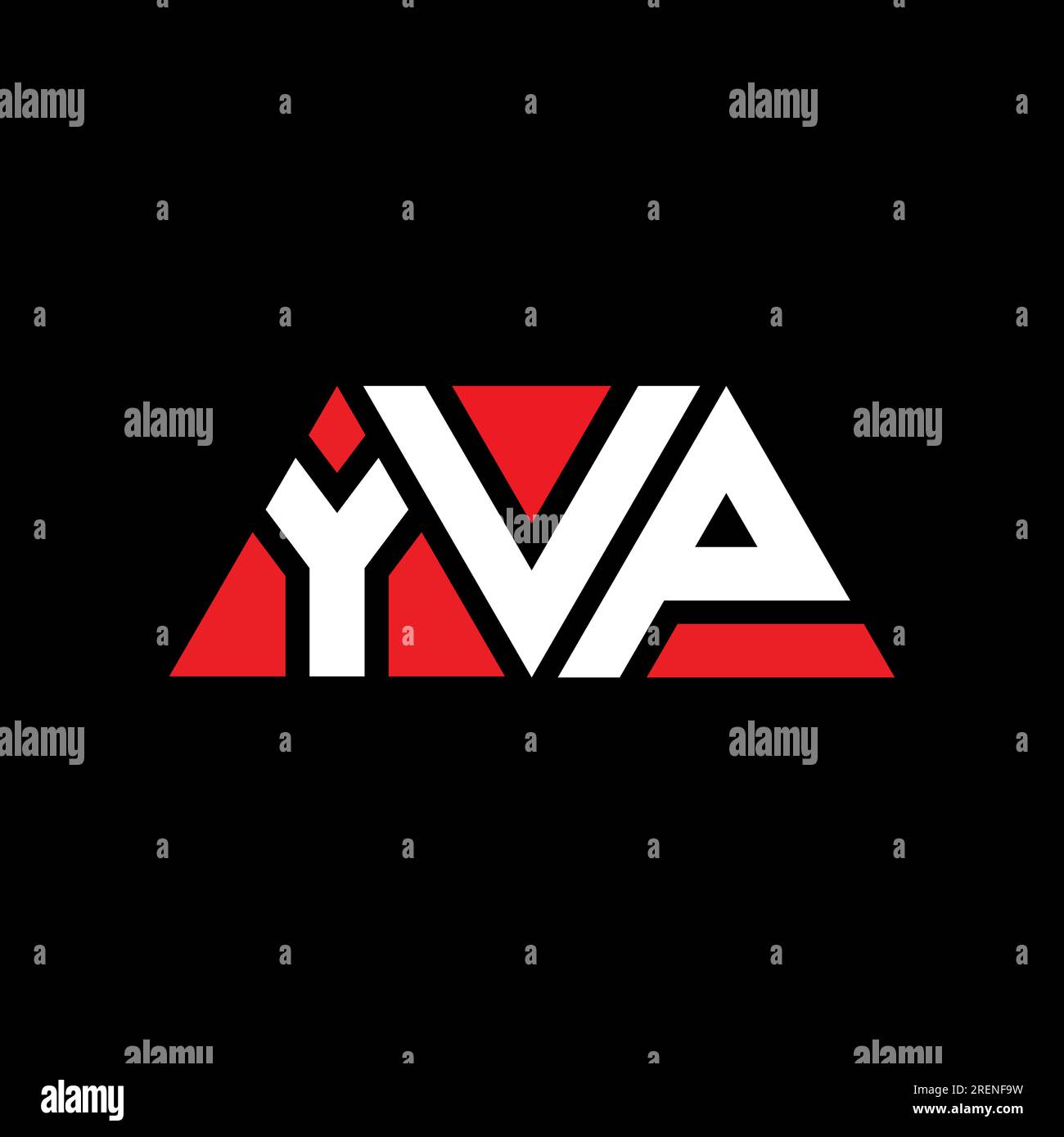 YVP triangle letter logo design with triangle shape. YVP triangle logo ...