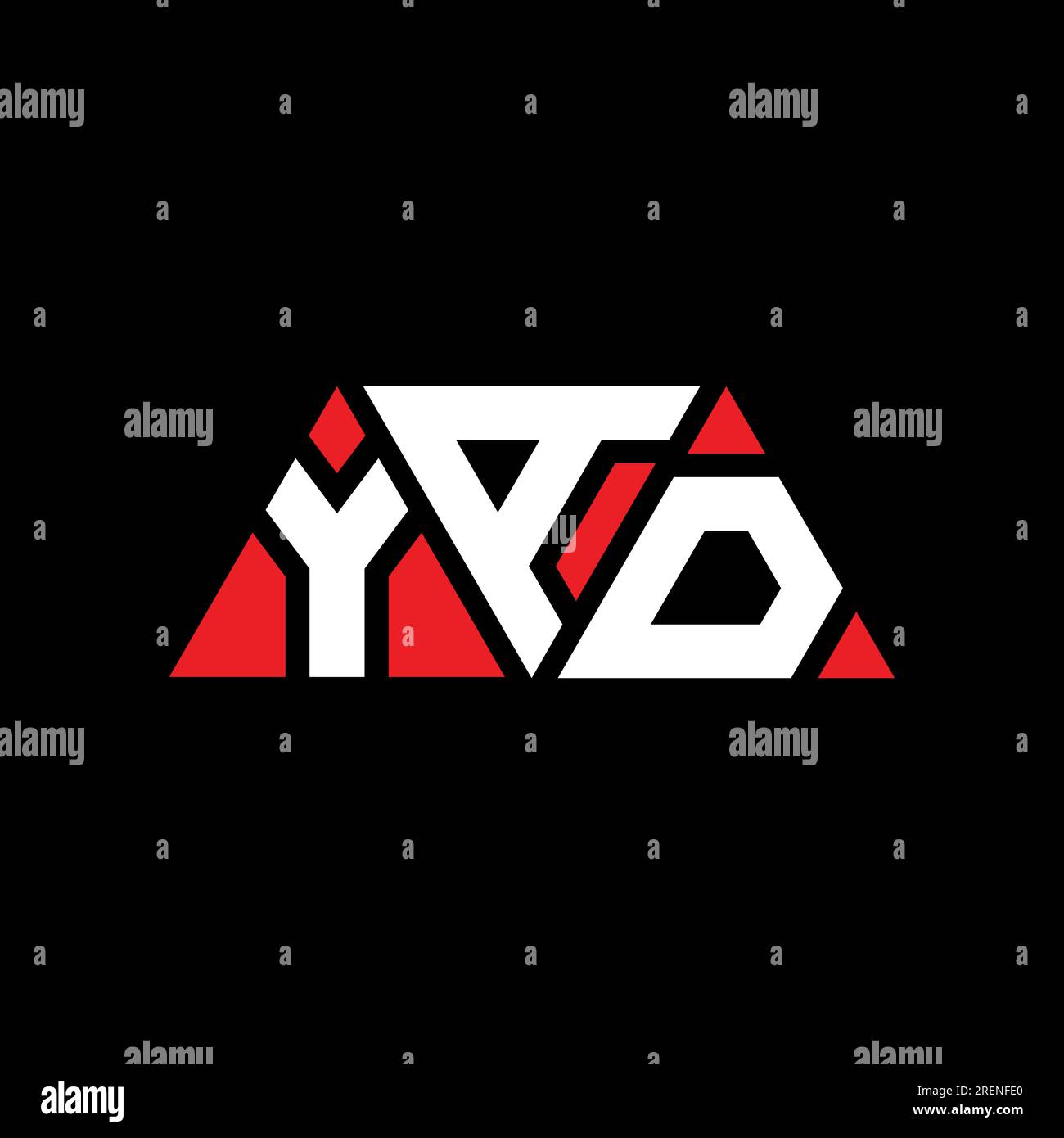 Yad Triangle Letter Logo Design With Triangle Shape Yad Triangle Logo Design Monogram Yad