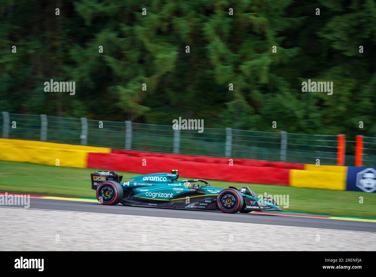 Fernando Alonso (SPA) Aston Martin F1 Team AMR23 during Qualify Session on Friday Jul 28th ...