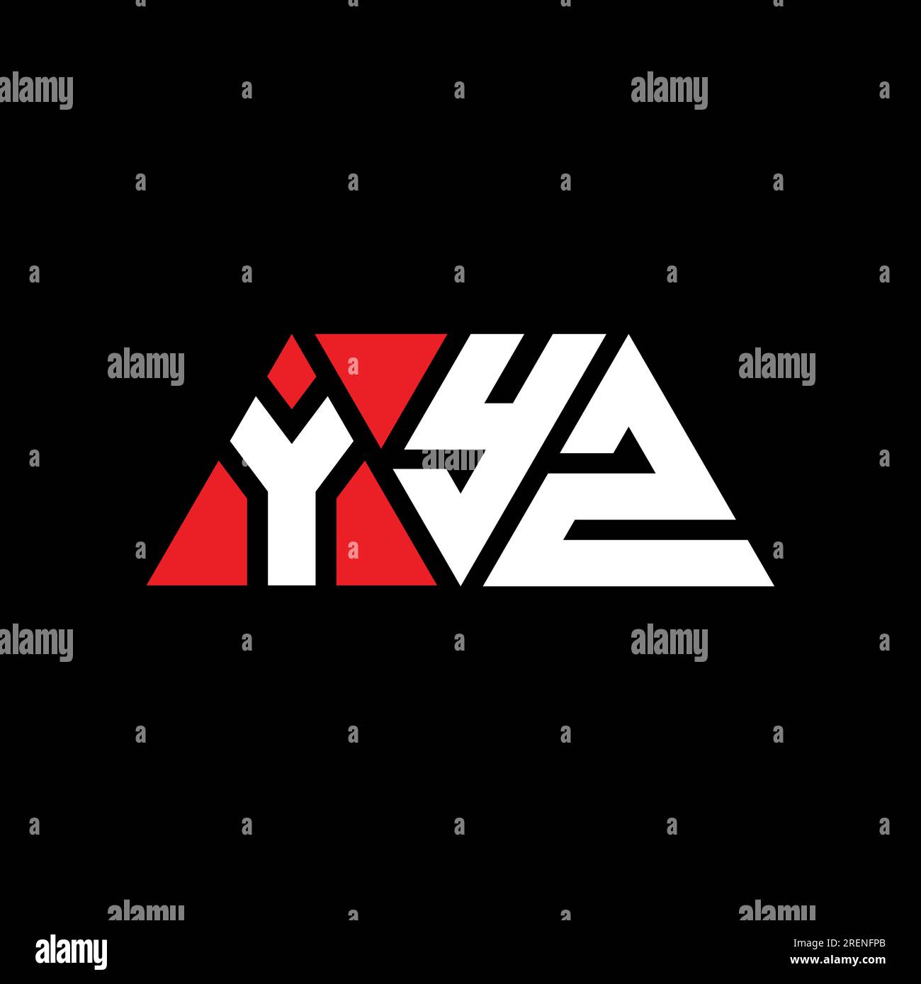 YYZ triangle letter logo design with triangle shape. YYZ triangle logo ...