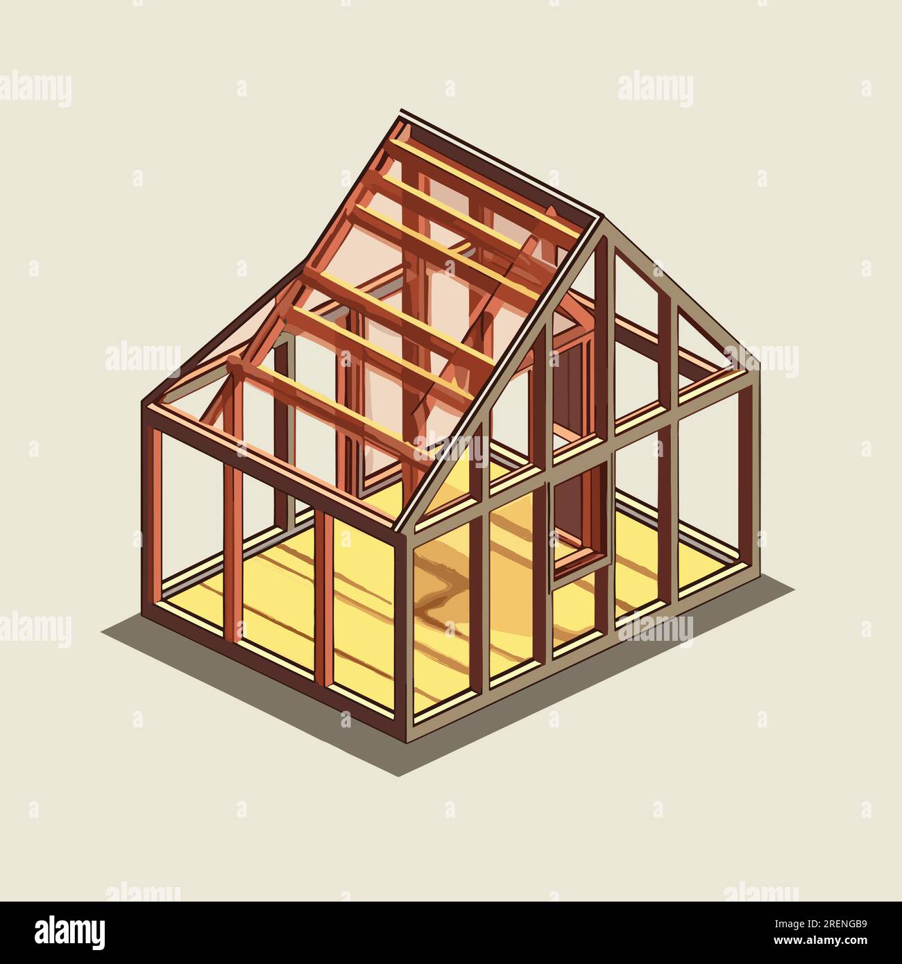 Framework of house Stock Vector Images - Alamy