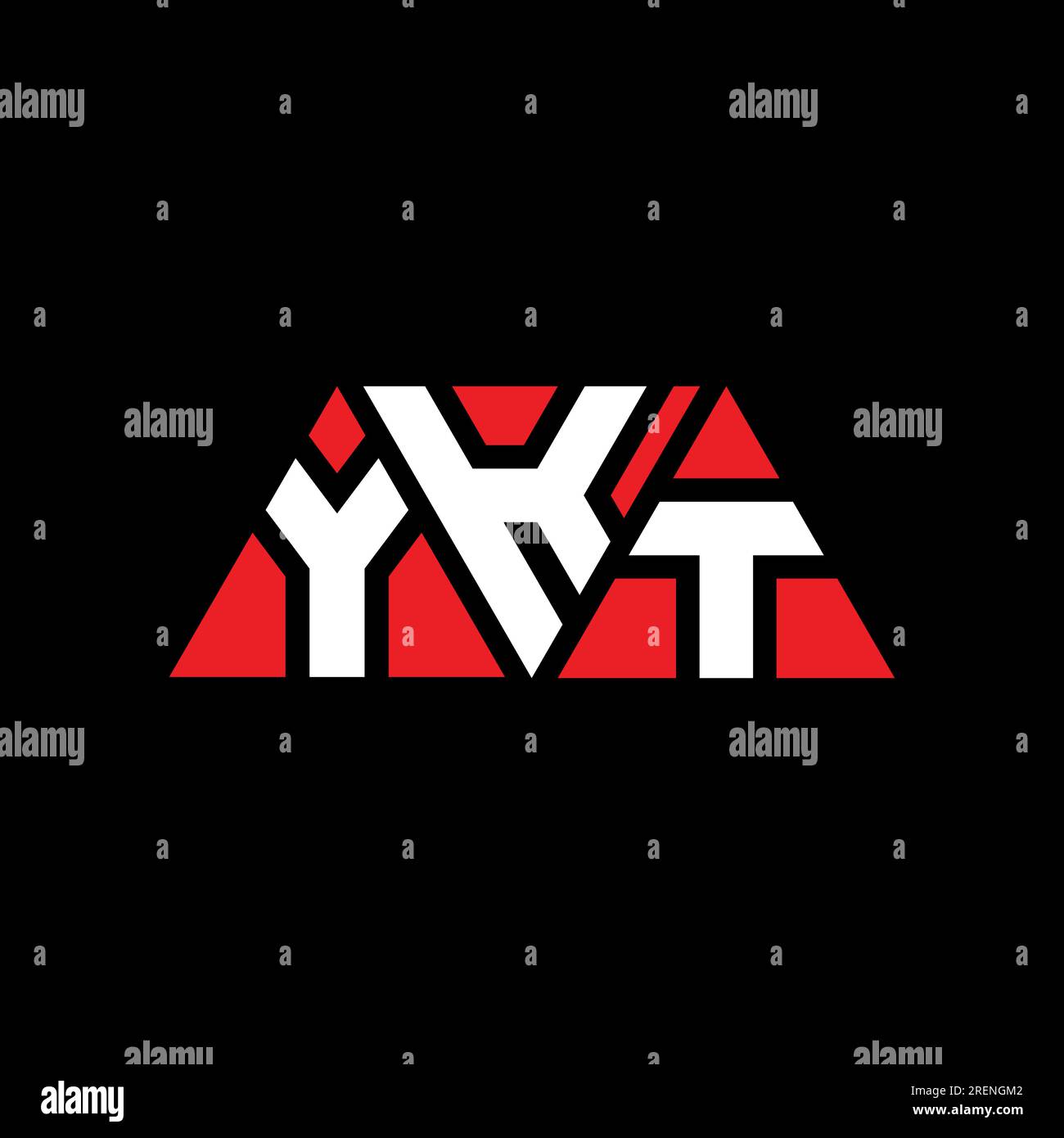 YKT triangle letter logo design with triangle shape. YKT triangle logo ...
