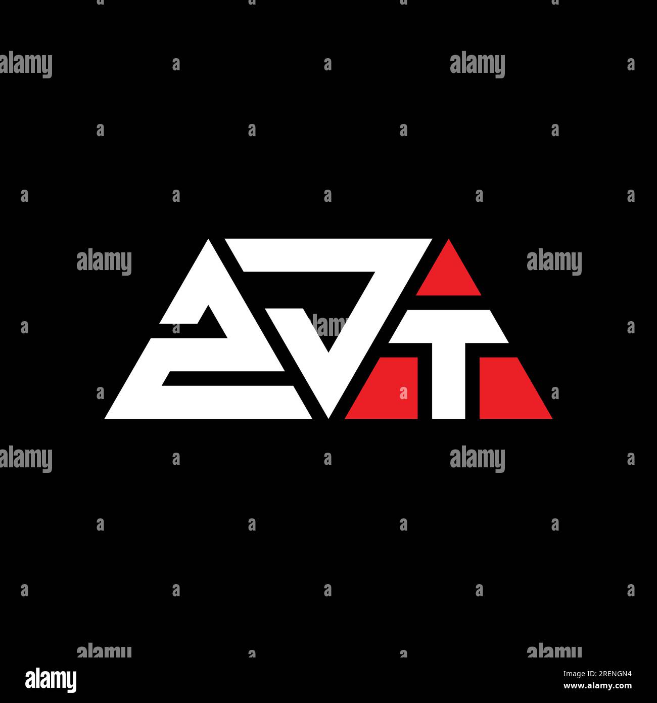 ZJT triangle letter logo design with triangle shape. ZJT triangle logo design monogram. ZJT ...
