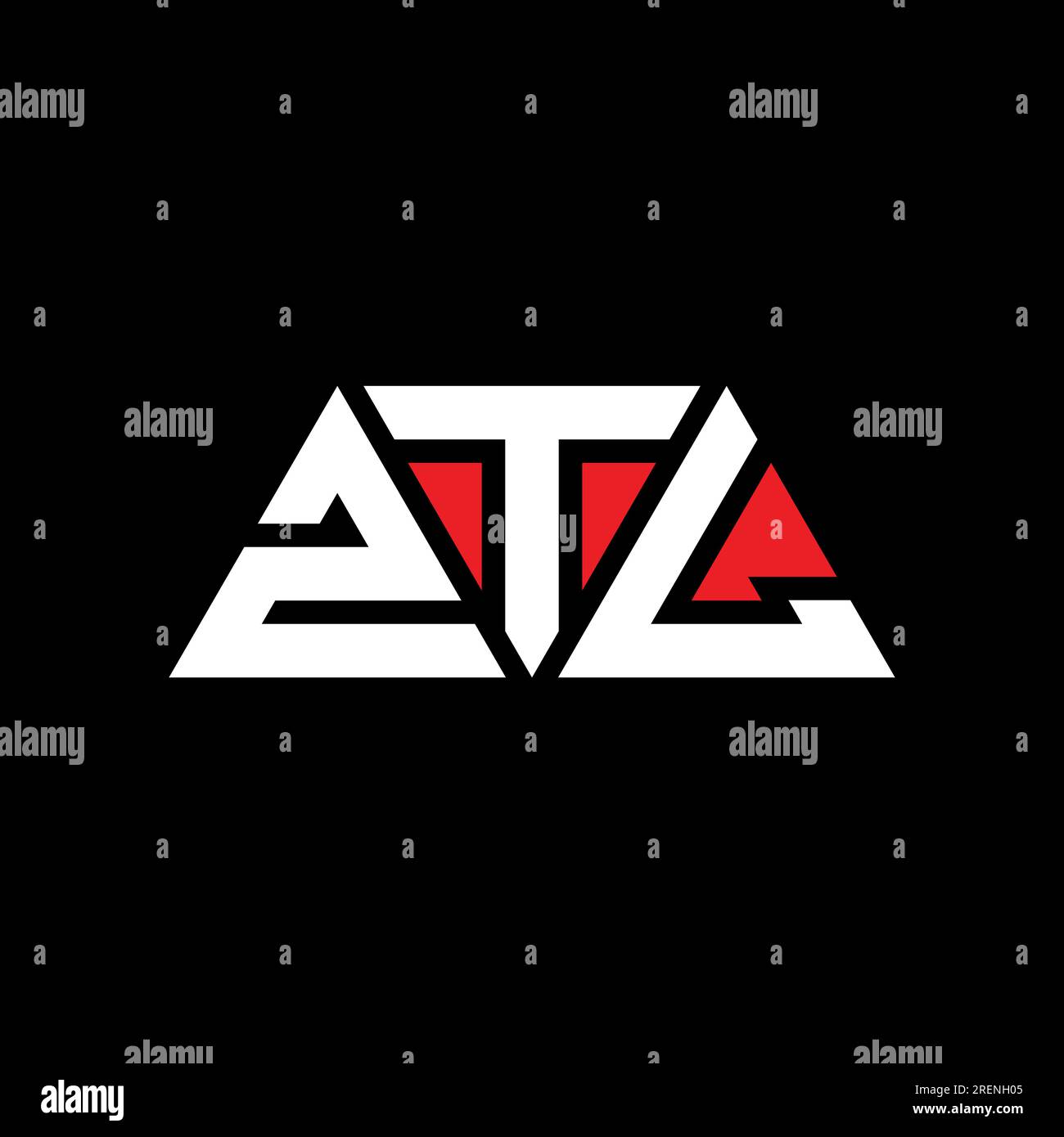 ZTL triangle letter logo design with triangle shape. ZTL triangle logo ...