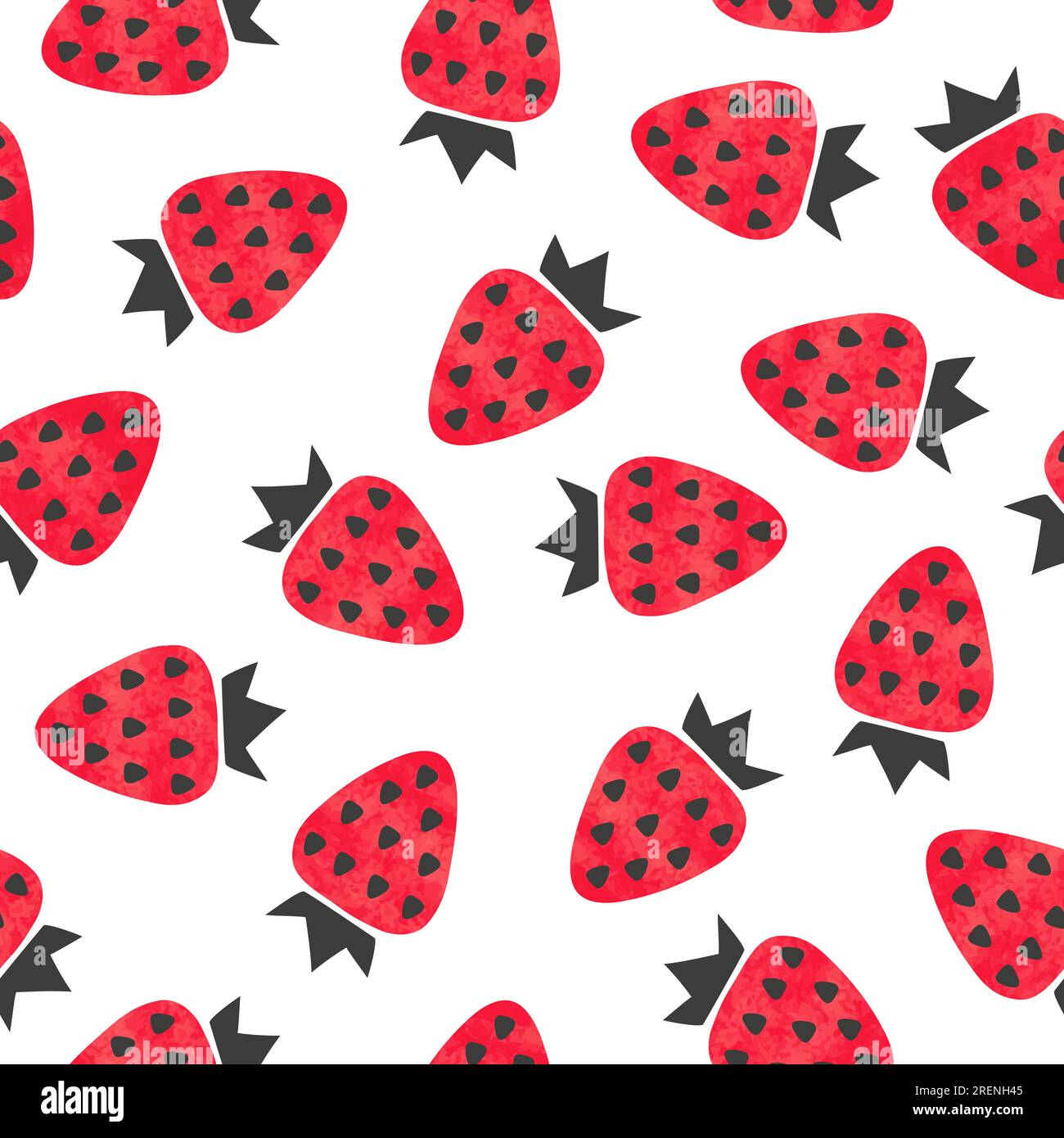 Seamless strawberry pattern. Vector illustration Stock Vector Image ...