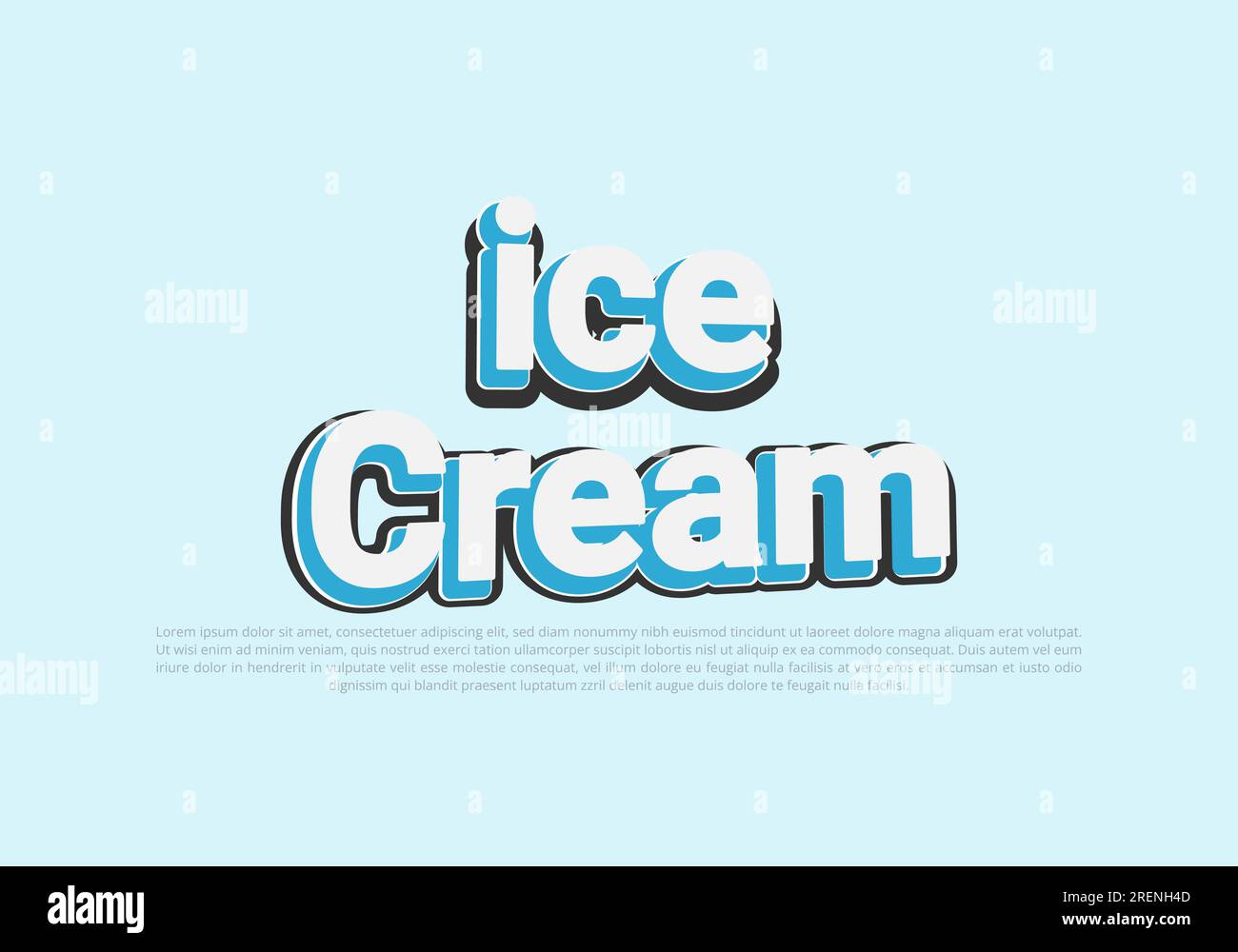 Crunchy text effect template with 3d bold style use for logo Pro Vector ...