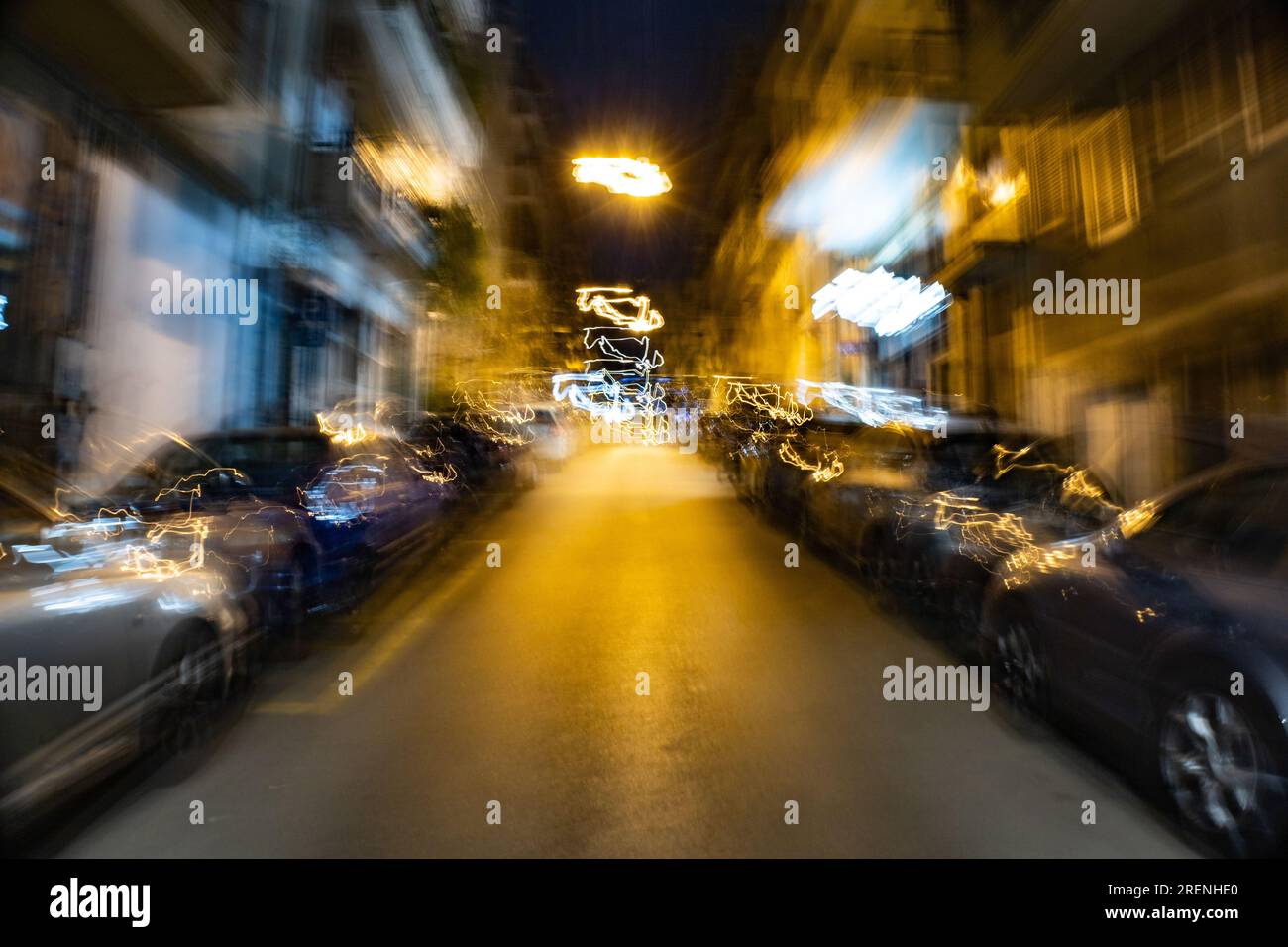 Abstract photography. Deliberately shaken, out of focus, blurred ...