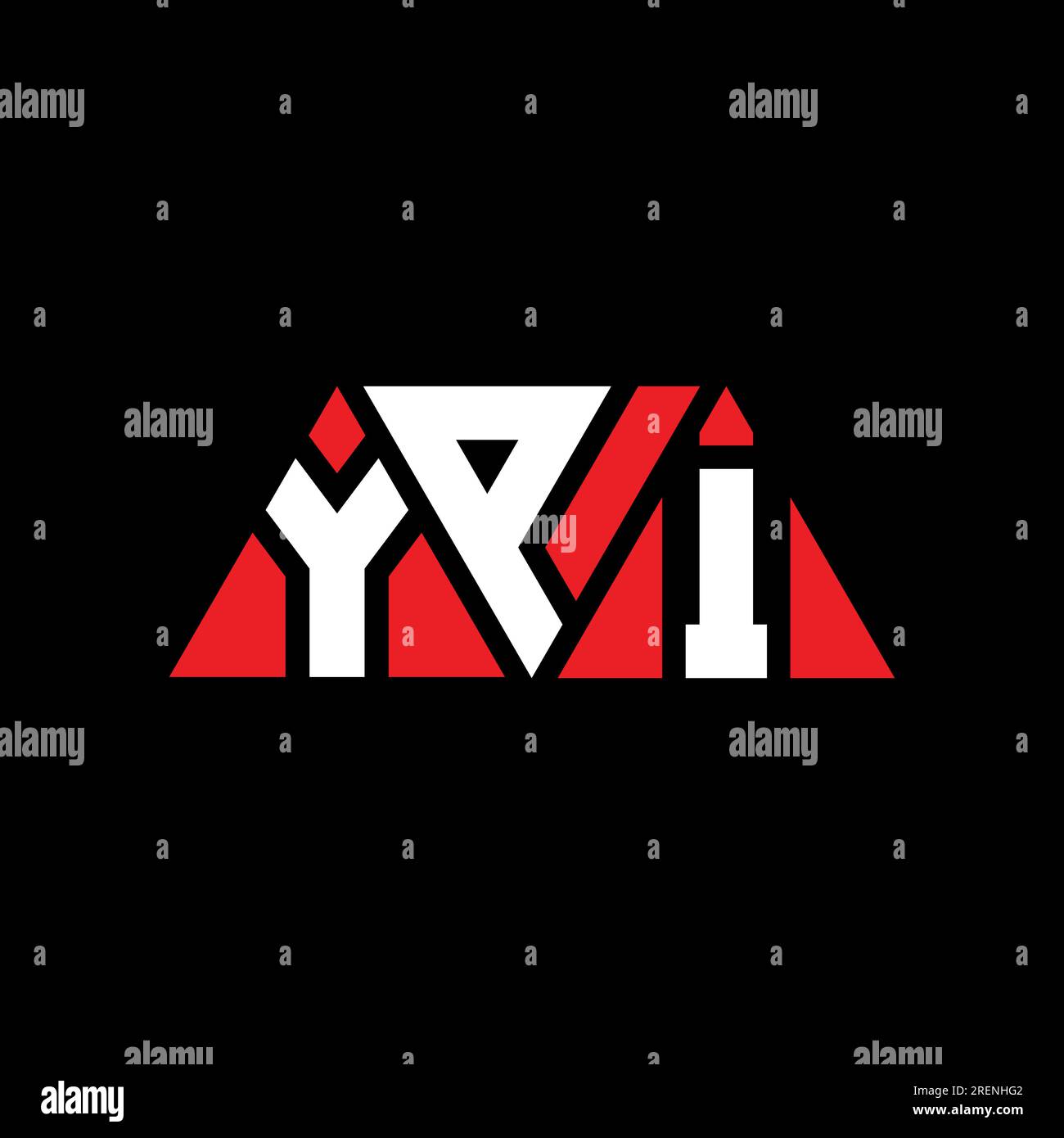 YPI triangle letter logo design with triangle shape. YPI triangle logo ...