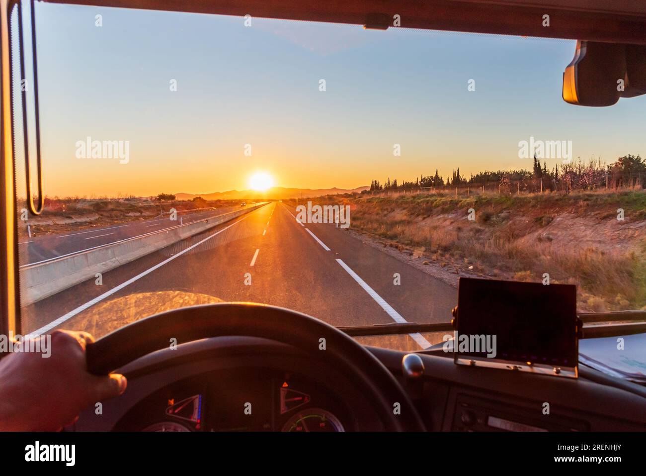 Transport lorry cab interior hi-res stock photography and images - Alamy