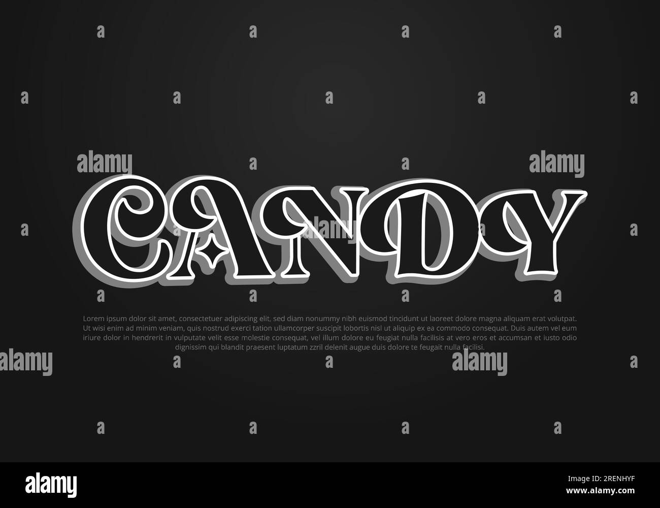 Crunchy text effect template with 3d bold style use for logo Pro Vector ...