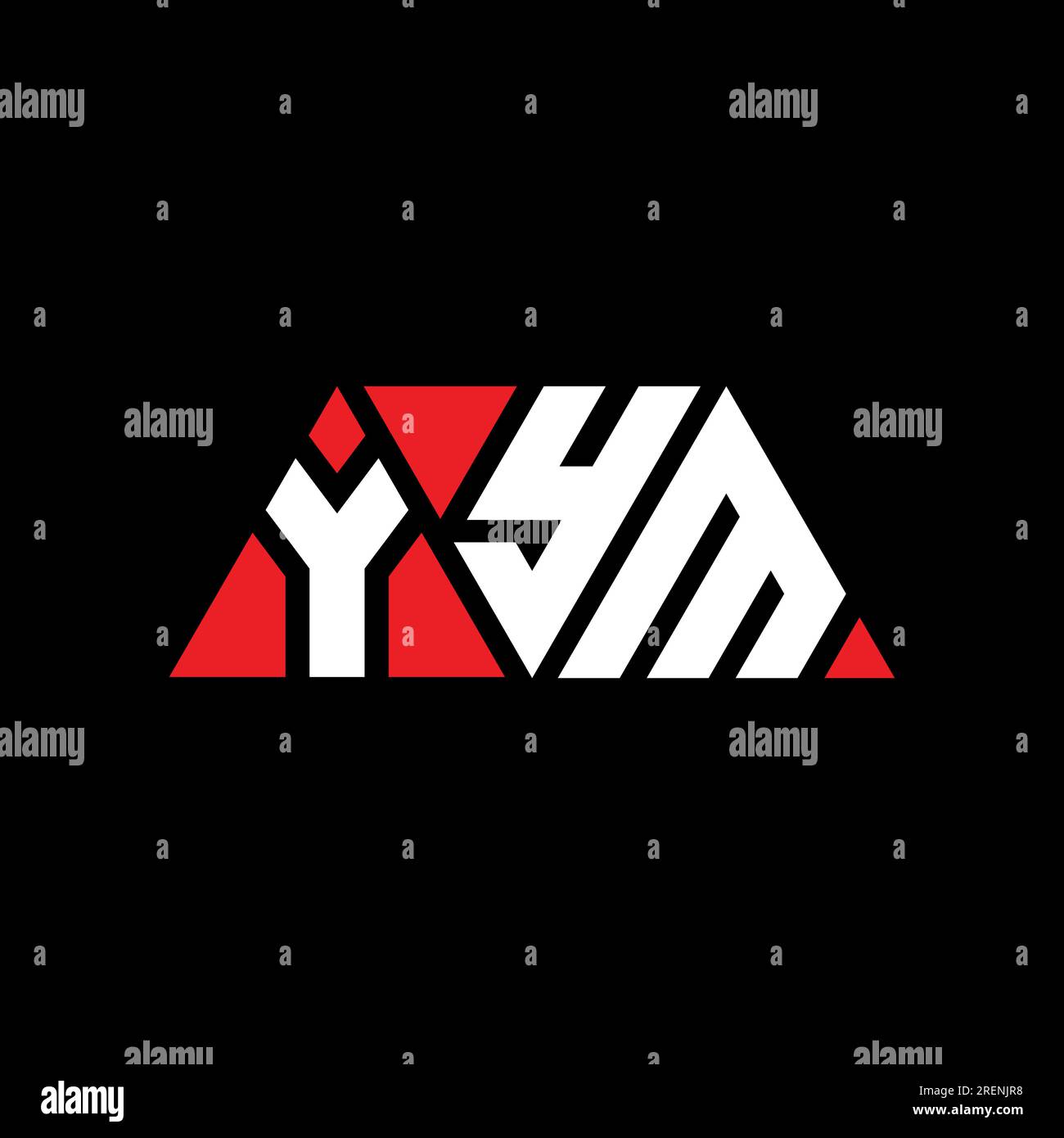 YYM triangle letter logo design with triangle shape. YYM triangle logo ...