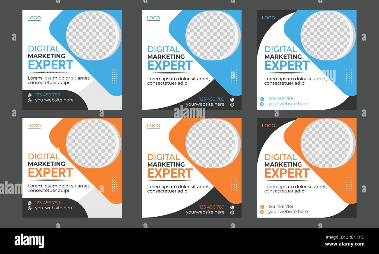 Social media square template post banner hi-res stock photography and ...