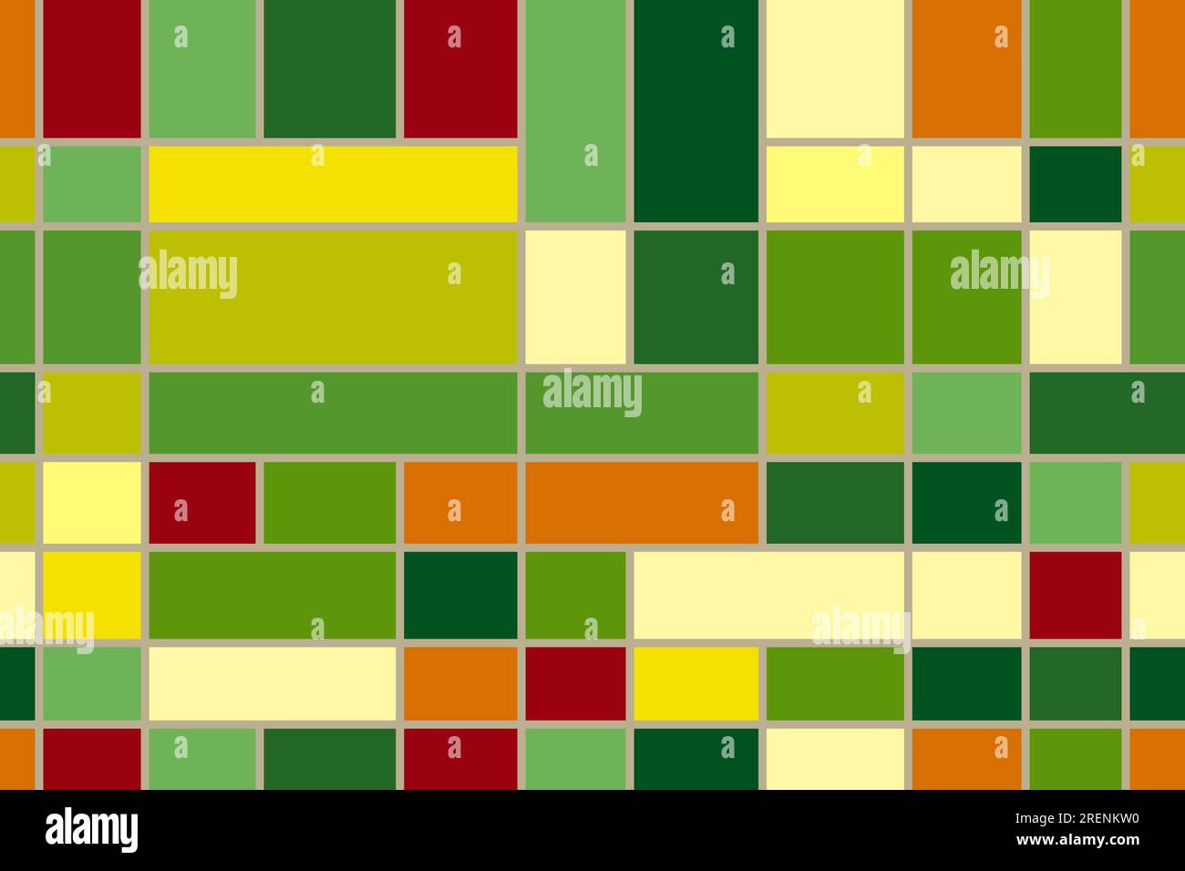 Top view of mosaic rectangular farmfield. Aerial view of the ...