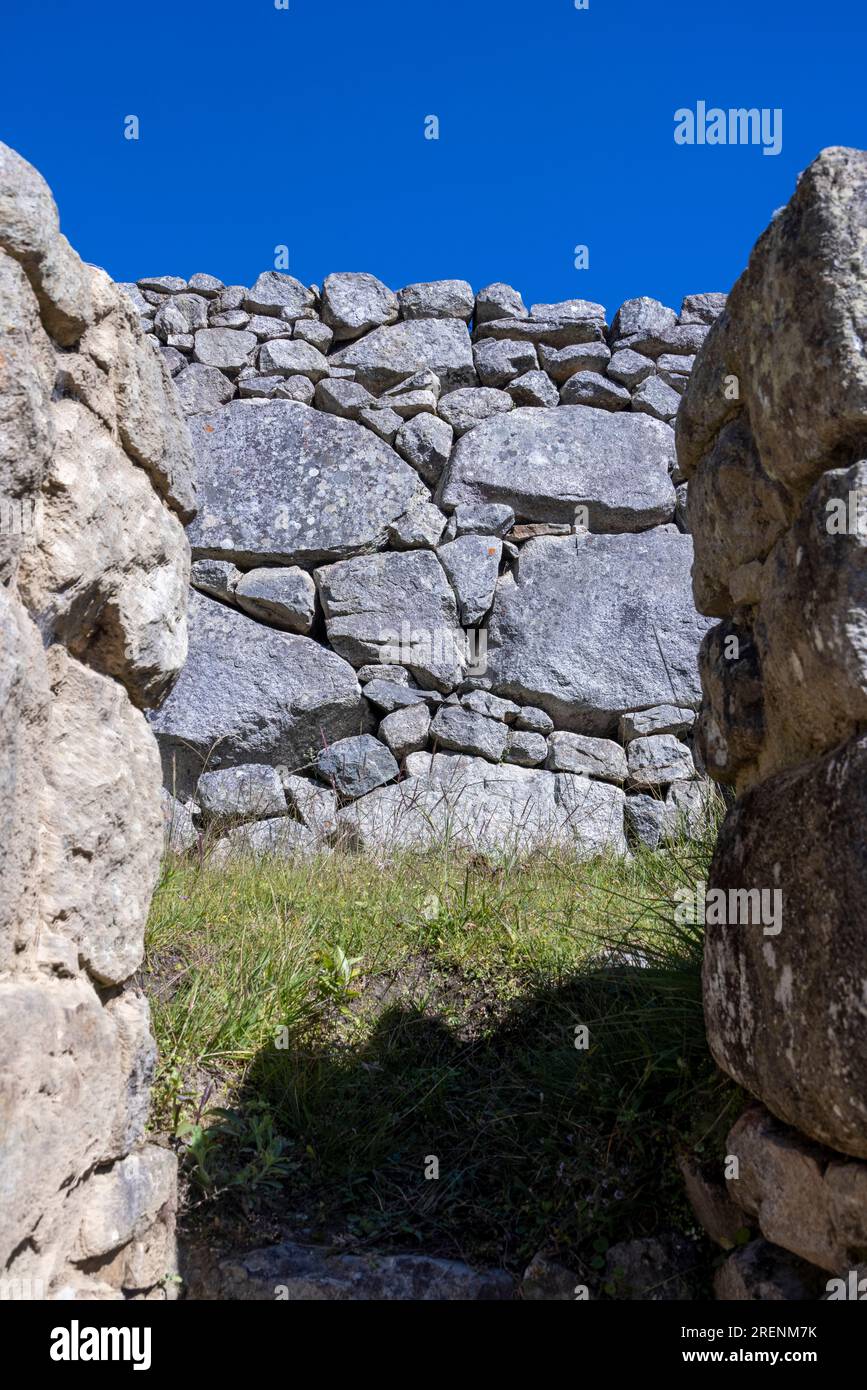 masonry, Inca ruins of Machu Picchu, Peru, South America Stock Photo ...