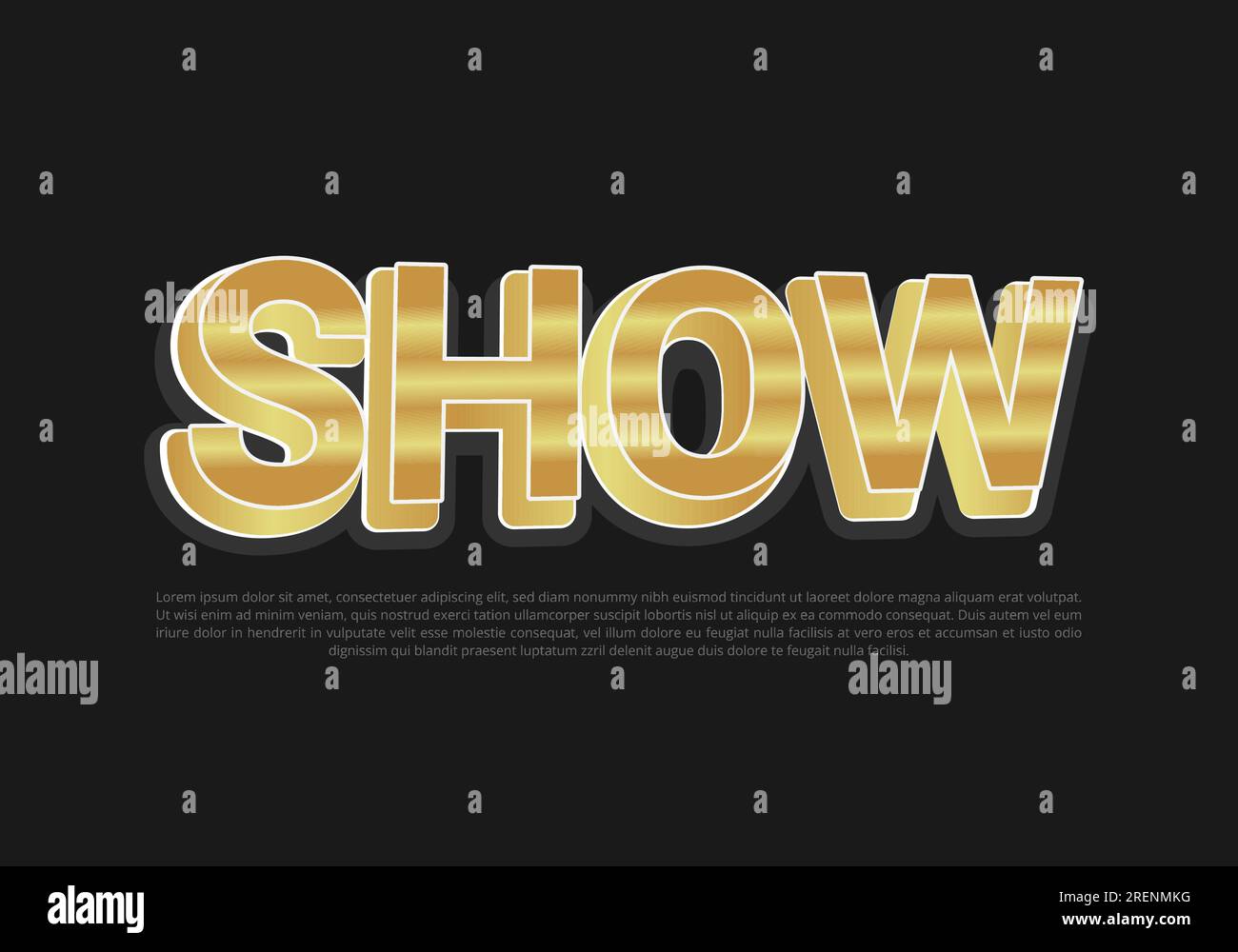 Crunchy text effect template with 3d bold style use for logo Pro Vector ...