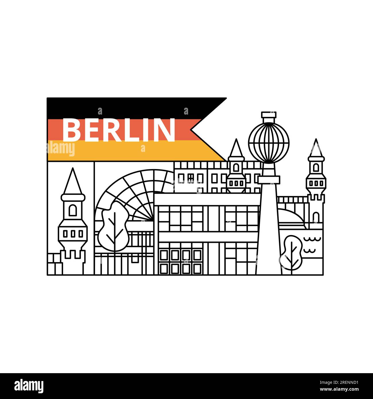 Berlin construction Stock Vector Images - Alamy