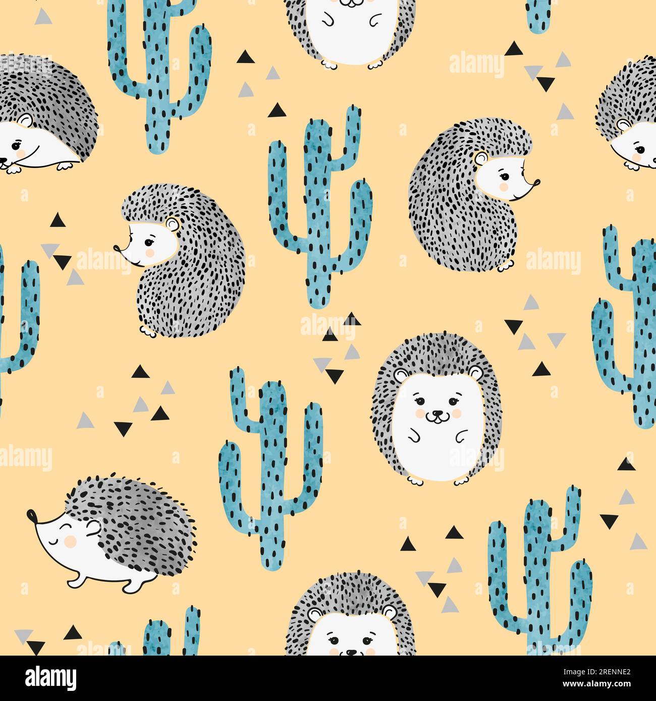 Cartoon cactus hedgehog hi-res stock photography and images - Alamy