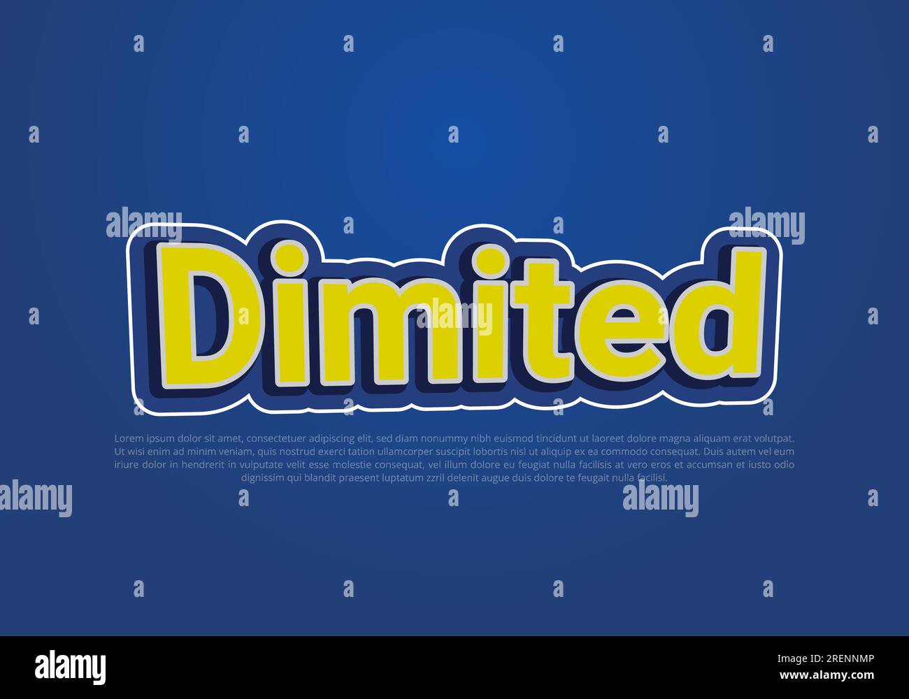 Crunchy text effect template with 3d bold style use for logo Pro Vector ...