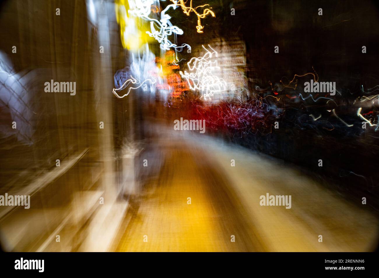 Abstract photography. Deliberately shaken, out of focus, blurred ...