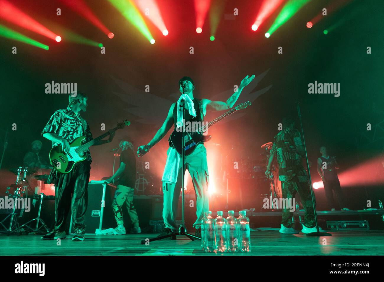 Fredrikstad, Norway. 28th, July 2023. The Swedish ska band Hoffmaestro ...