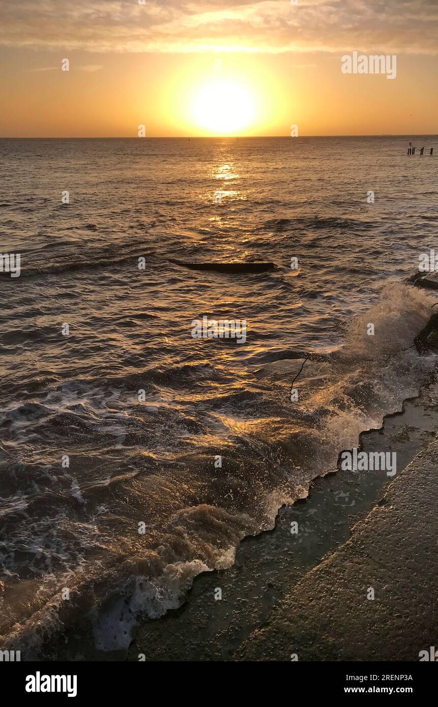 sunrise at ness point lowestoft suffolk englands most easterly point ...