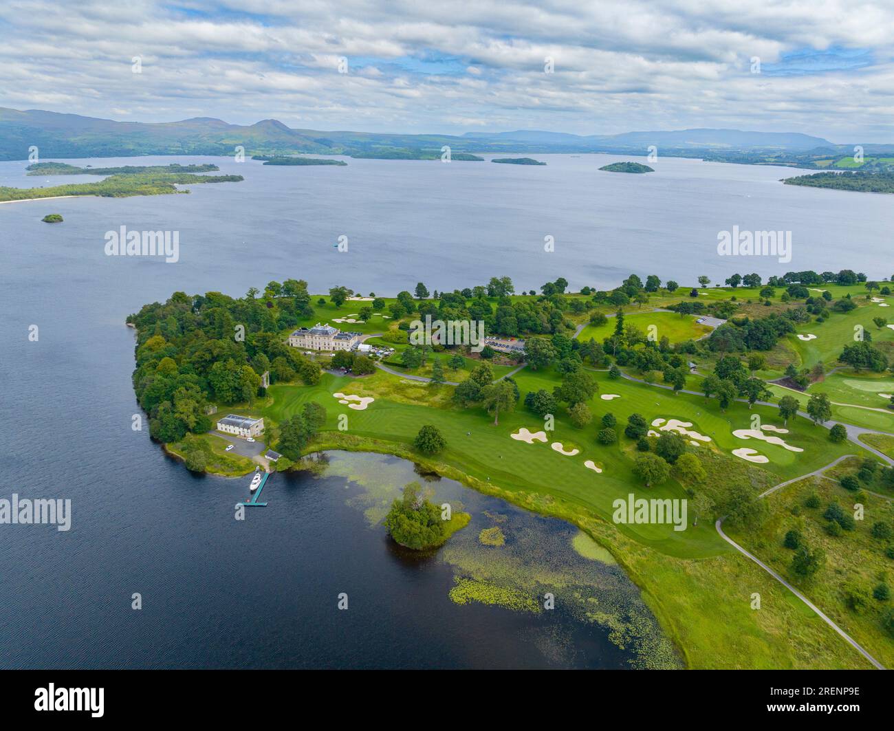 Loch lomond scotland aerial hi-res stock photography and images - Alamy