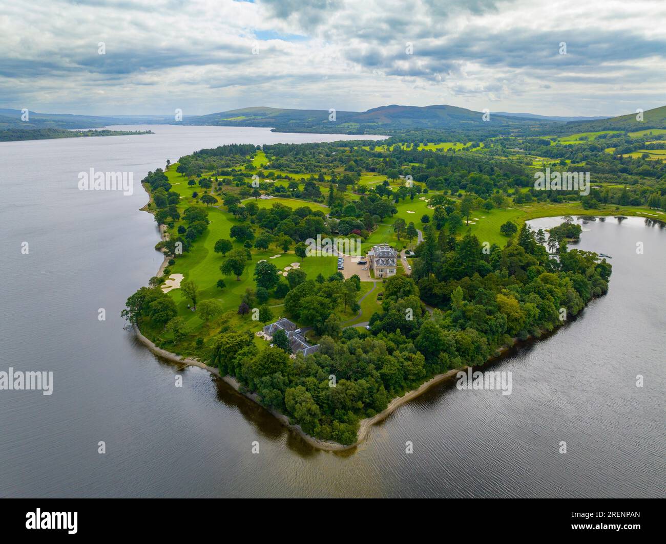 Loch lomond scotland aerial hi-res stock photography and images - Alamy