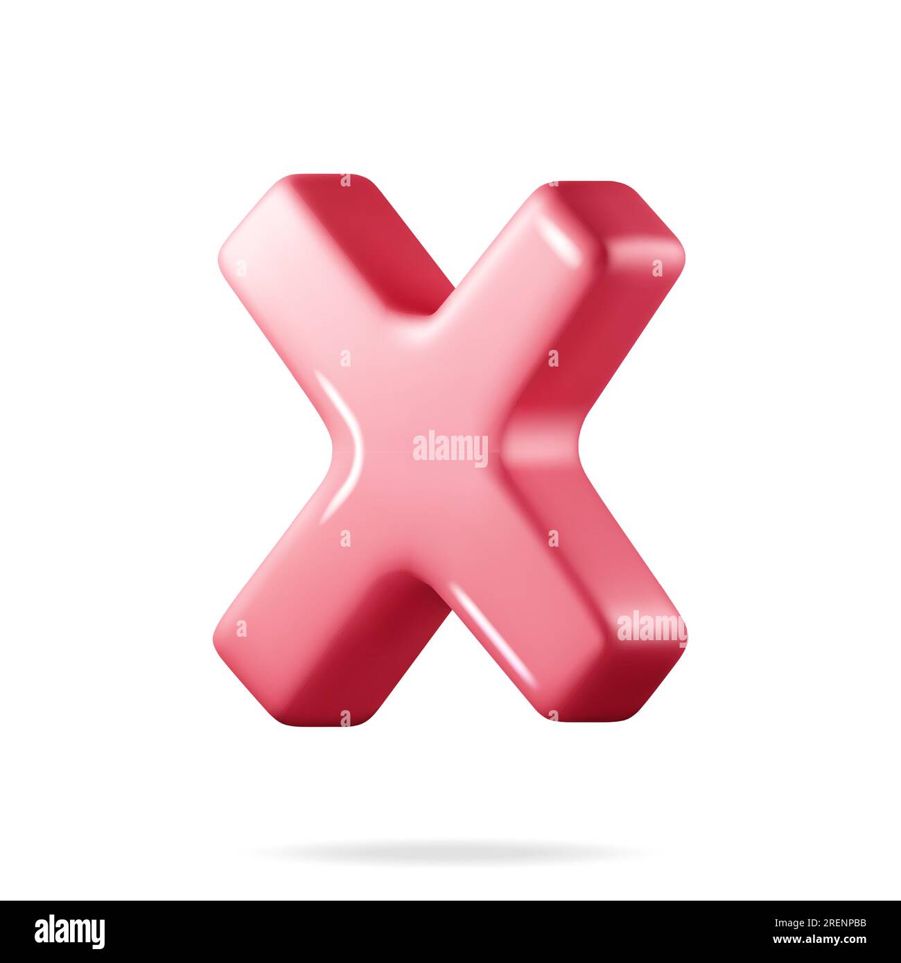 3D Wrong Button Shape Stock Vector Image & Art - Alamy