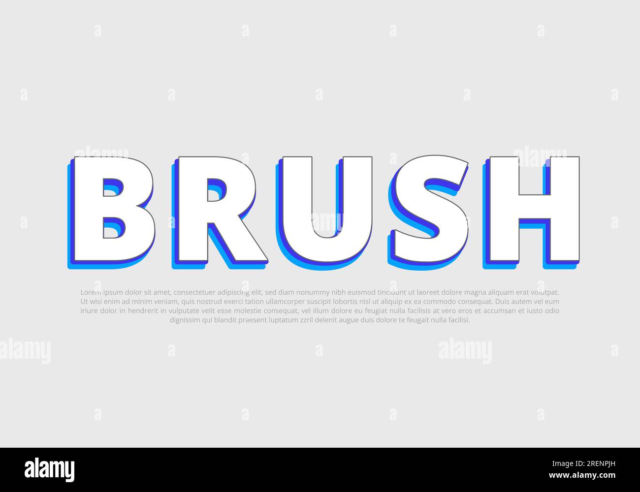 Crunchy text effect template with 3d bold style use for logo Pro Vector ...