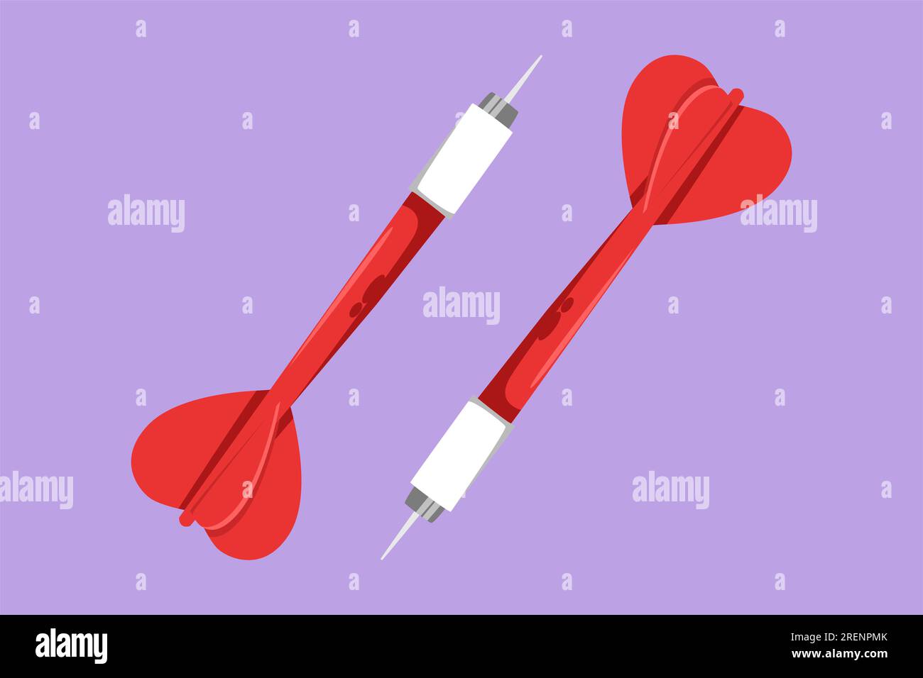 Character flat drawing of stylized darts arrow logo, template, icon ...