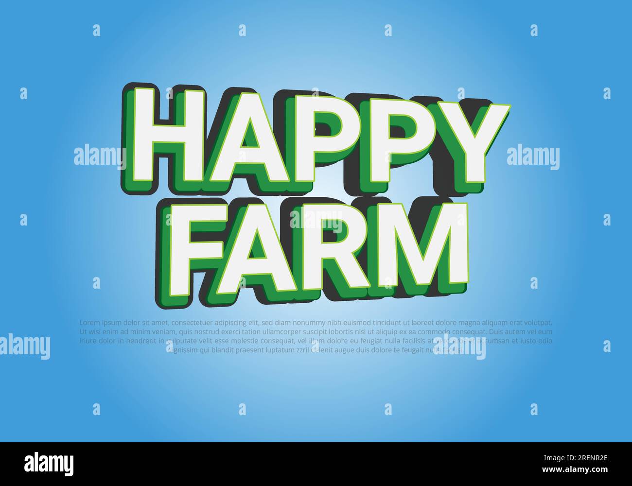 Crunchy text effect template with 3d bold style use for logo Pro Vector ...