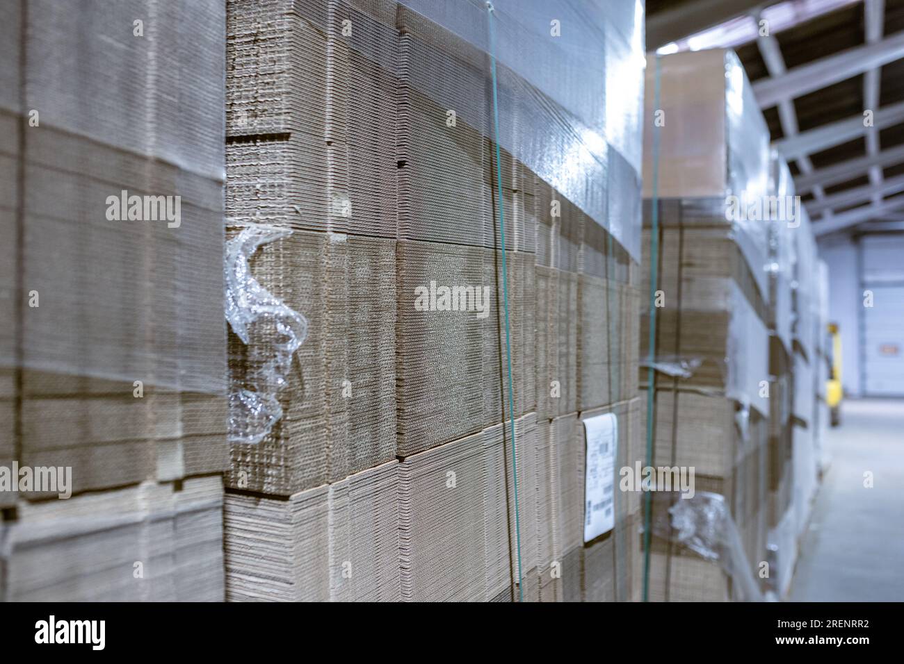 Folding cardboard boxes. Perforated sheets of corrugated cardboard a ...