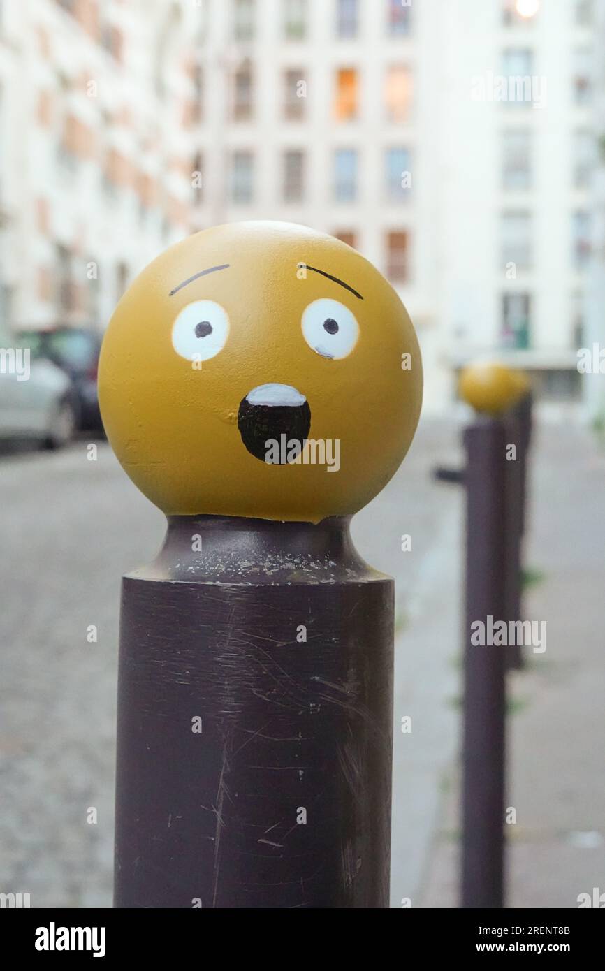 Paris, Poller // Paris, Bollard Stock Photo - Alamy