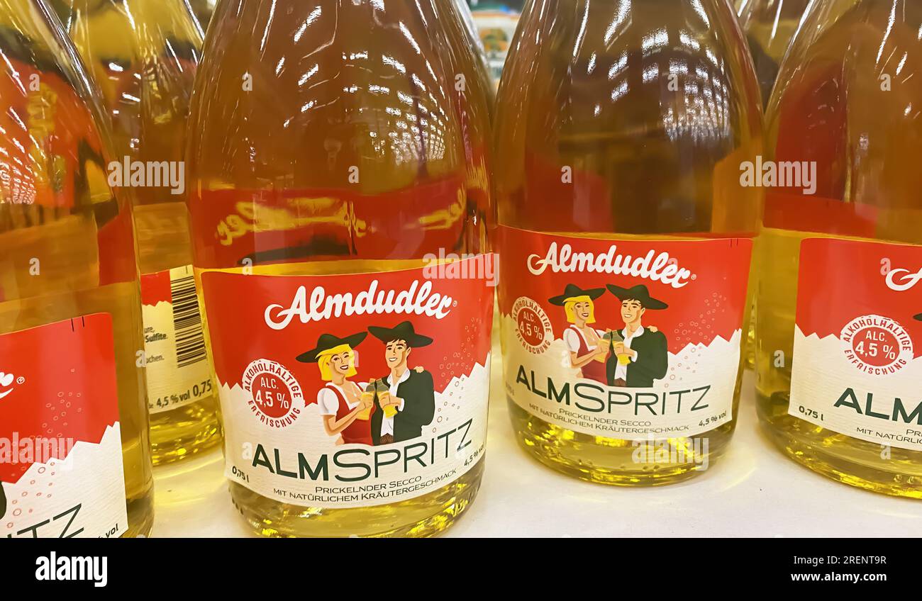 Almdudler logo hi-res stock photography and images - Alamy
