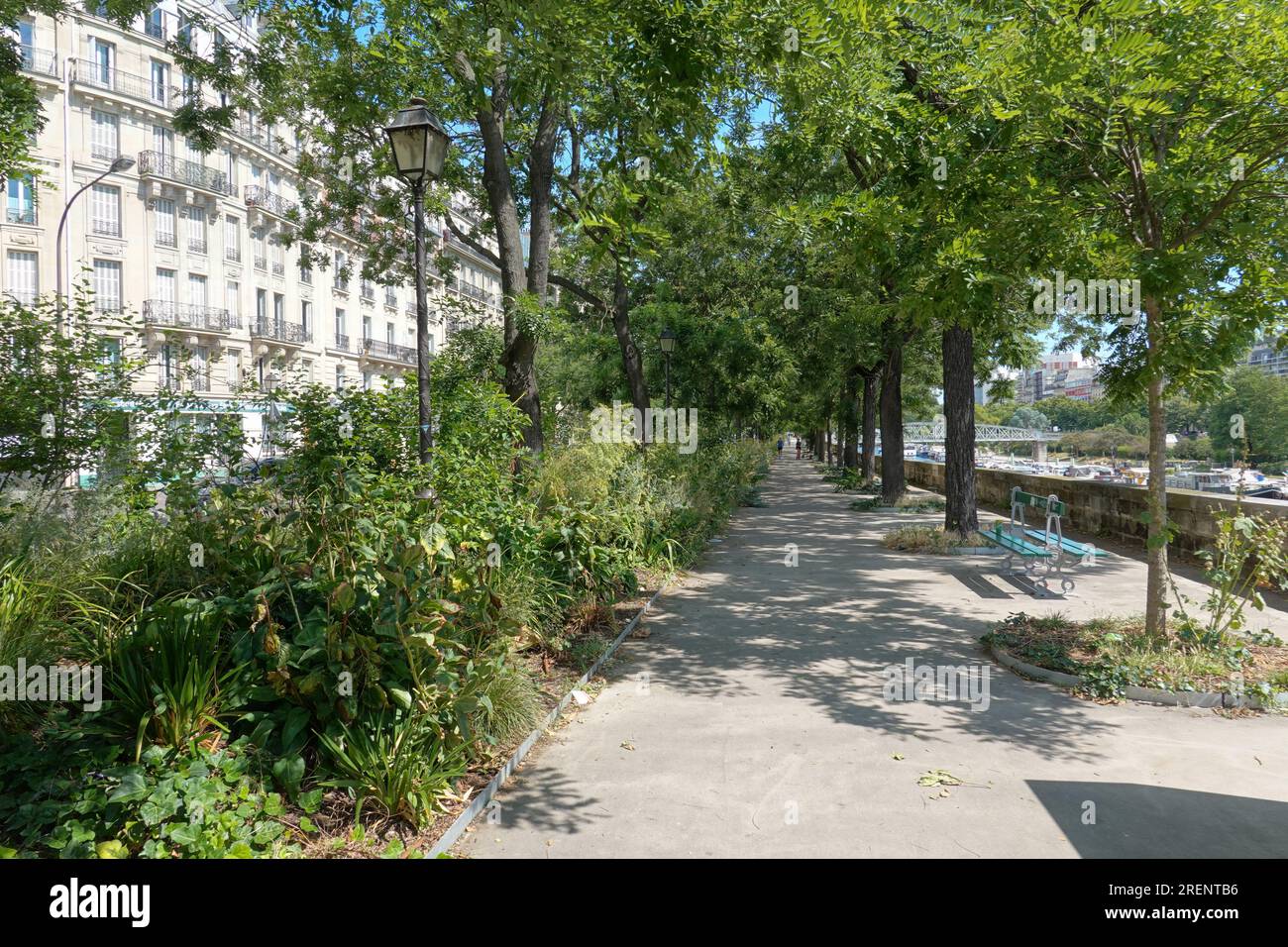 Paris, Straßenbegrünung am Boulevard Bourdon // Paris, Street Greenery ...