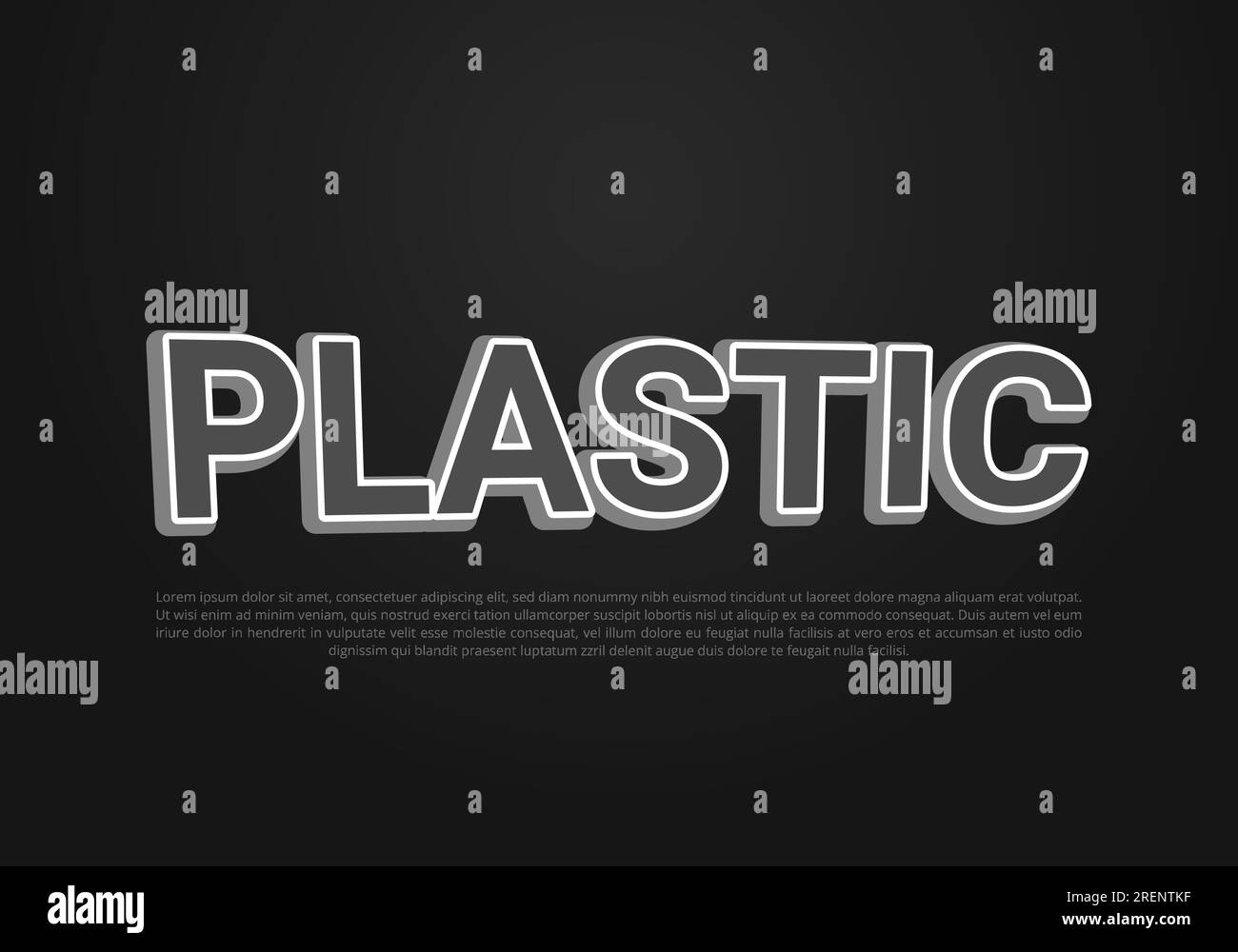 Crunchy text effect template with 3d bold style use for logo Pro Vector ...