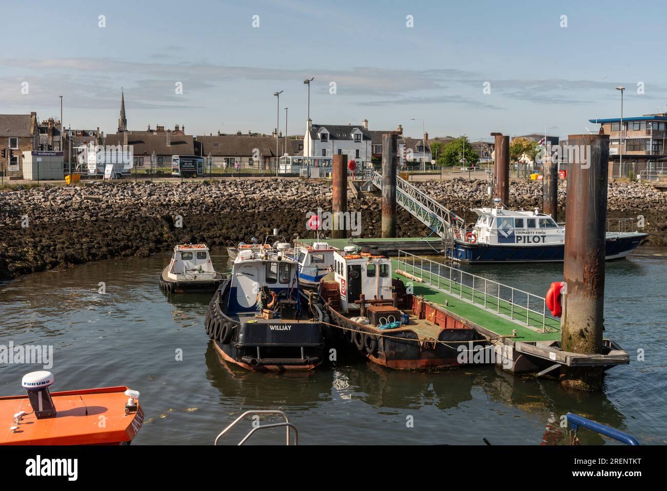 Invergordon, Scotland, UK. 3 June 2023. General work boats berthed in a ...