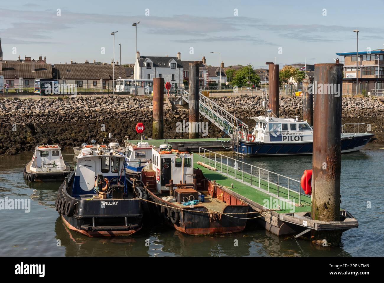 Invergordon, Scotland, UK. 3 June 2023. General work boats berthed in a ...