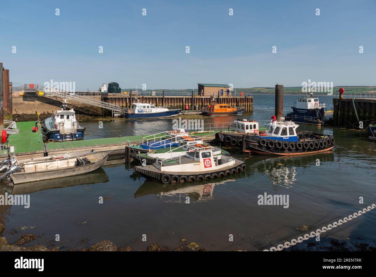 Invergordon, Scotland, UK. 3 June 2023. General work boats berthed in a ...