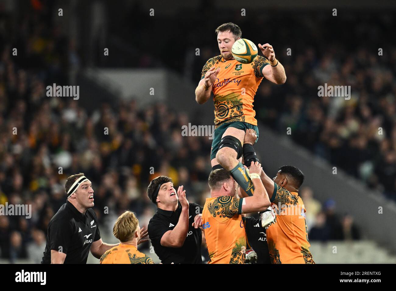 Melbourne, Australia. 29th July, 2023. Jed Holloway of Australia wins a ...
