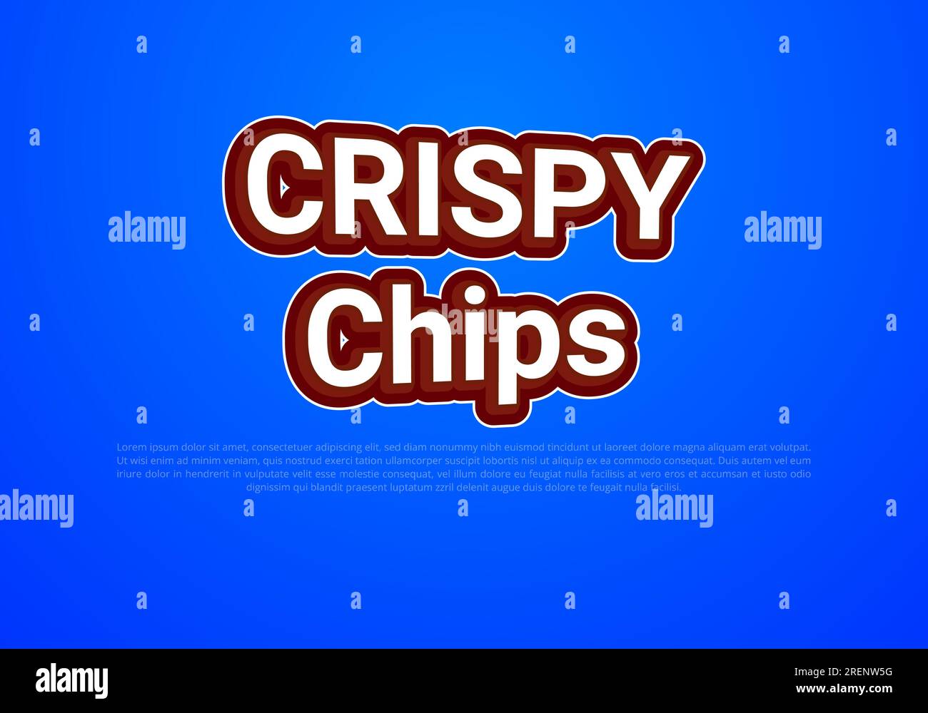 Crunchy text effect template with 3d bold style use for logo Pro Vector ...