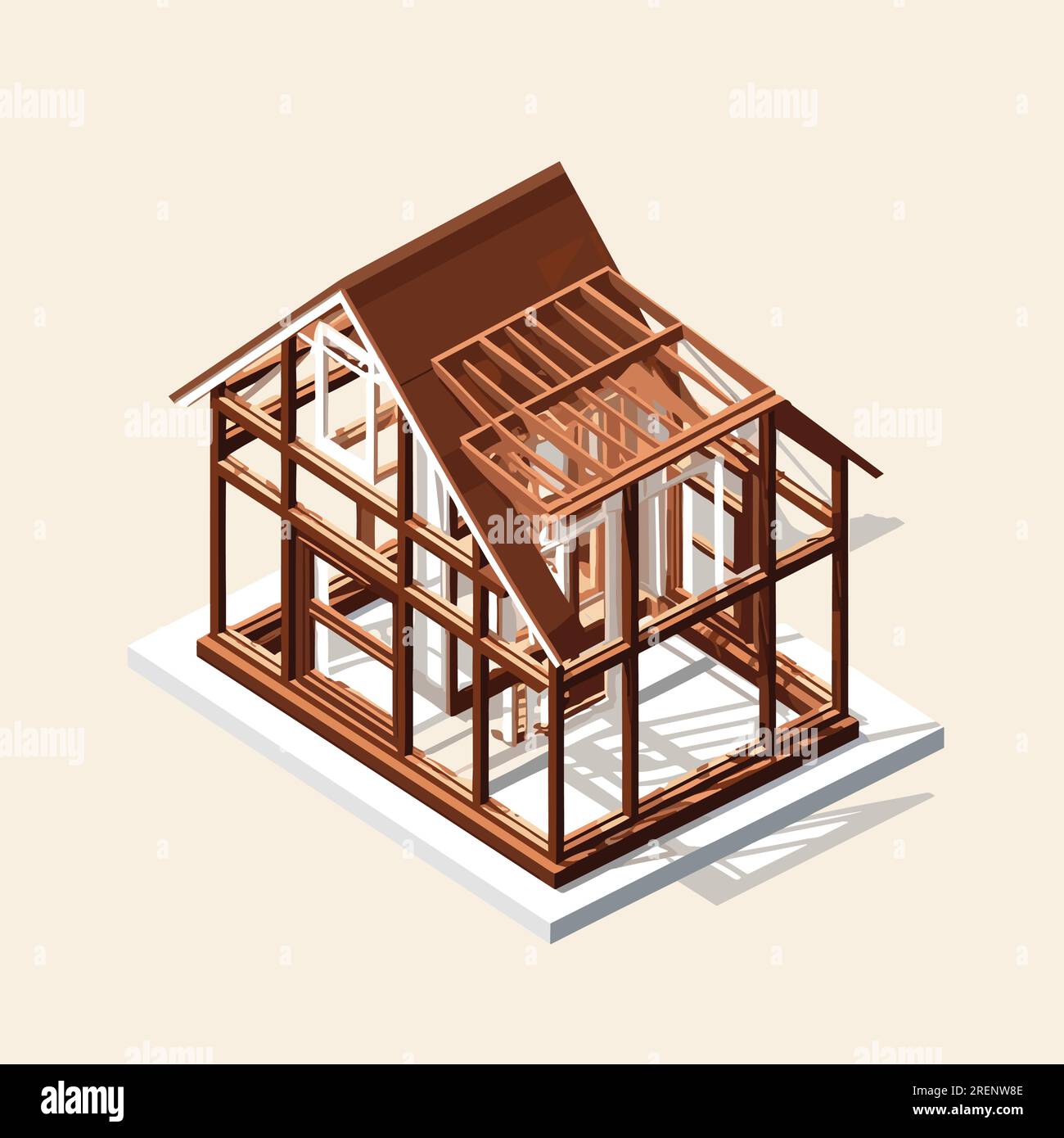 Open roof, modern Stock Vector Images - Alamy