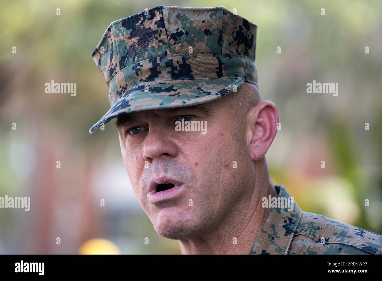 U.S. Marine Brig. Gen. Walker Field talks about training at the Marine ...