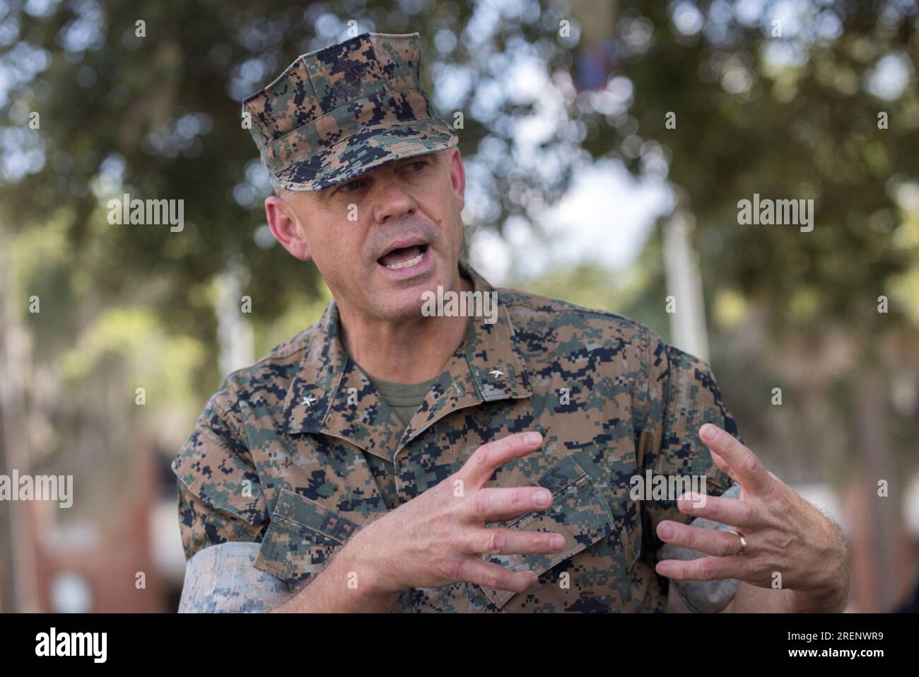 U.S. Marine Brig. Gen. Walker Field talks about training at the Marine ...