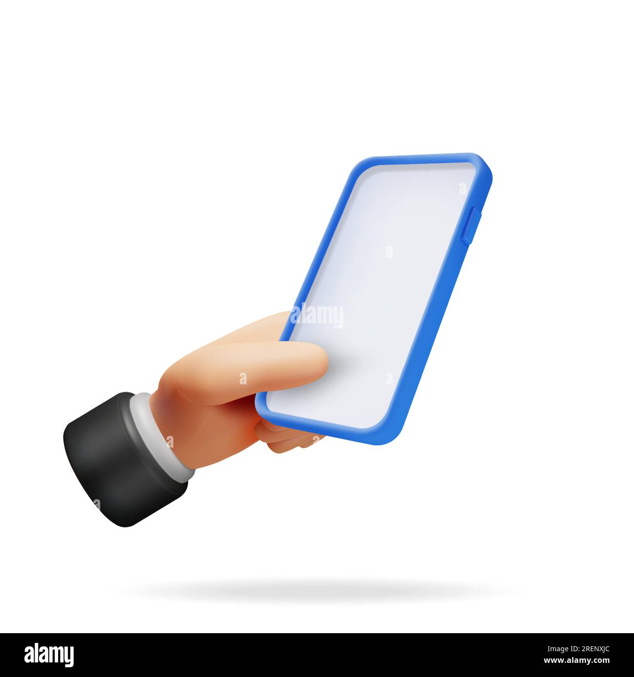 Closeup cellphone empty screen Stock Vector Images - Alamy